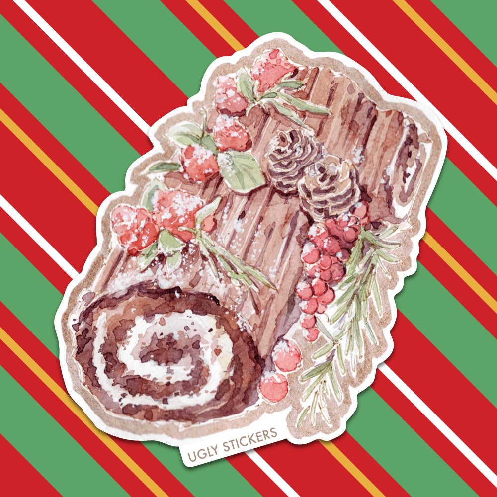 Christmas Yule Log Cake – Ugly Designs